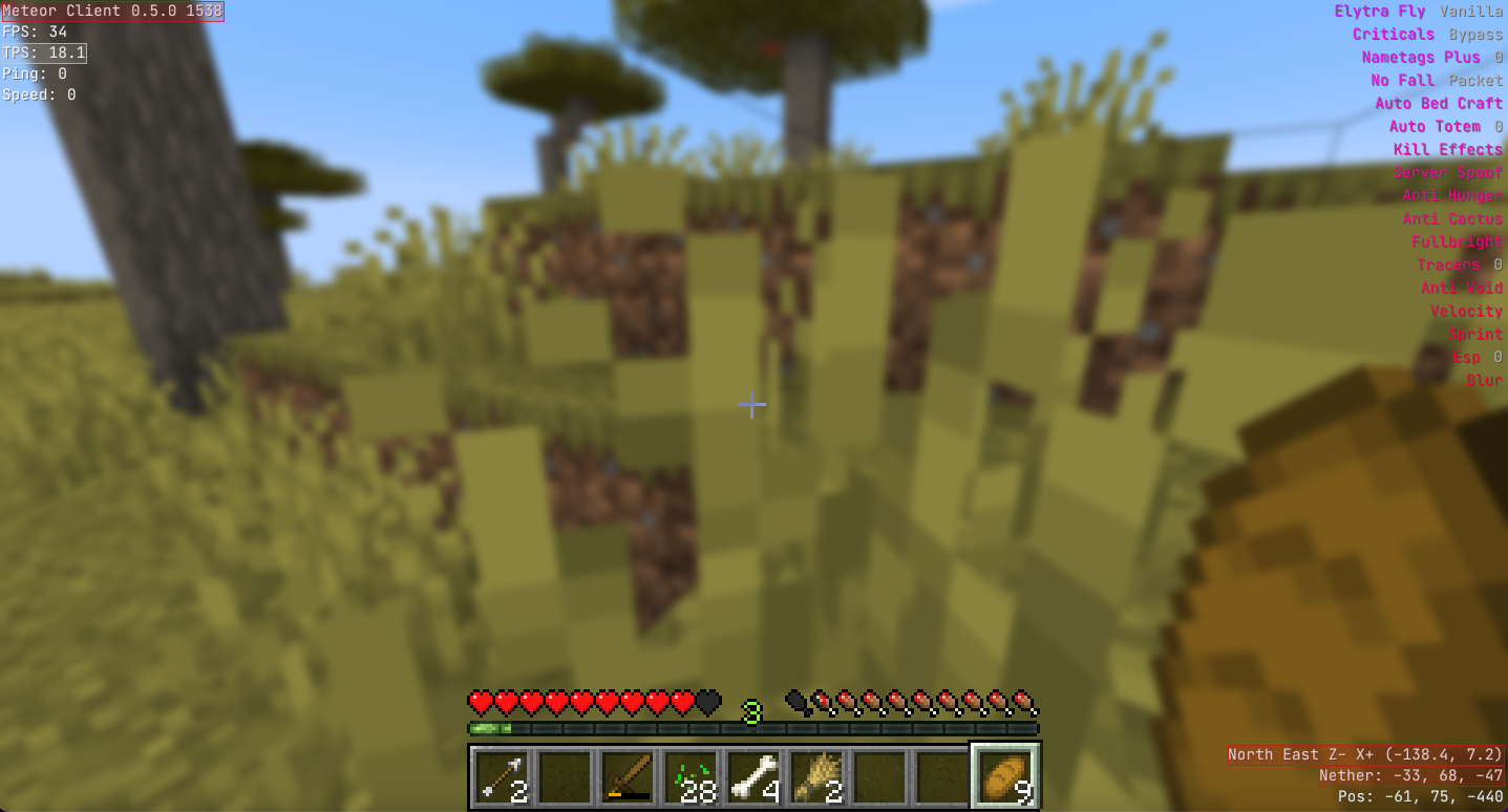 HUD Edit missing all options[Bug] · Issue #2537 · MeteorDevelopment/meteor-client · GitHub