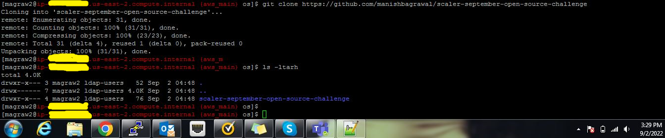 Manish Agrawal · Issue #385 · scaleracademy/scaler-september-open-source-challenge-2022 · GitHub