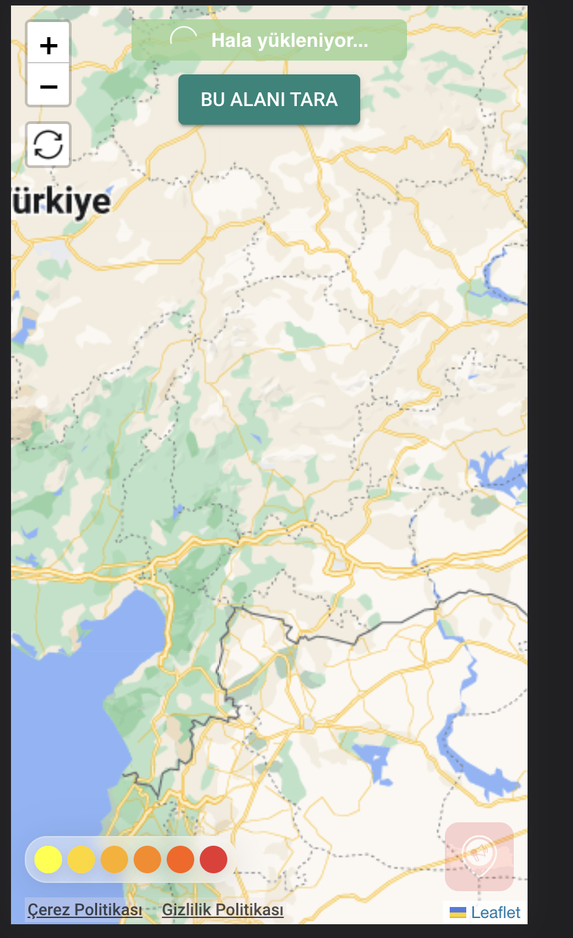 feat: Yukleniyor mesaji ile "bu alani tara" butonu birlestirme · Issue #472 · acikyazilimagi ...
