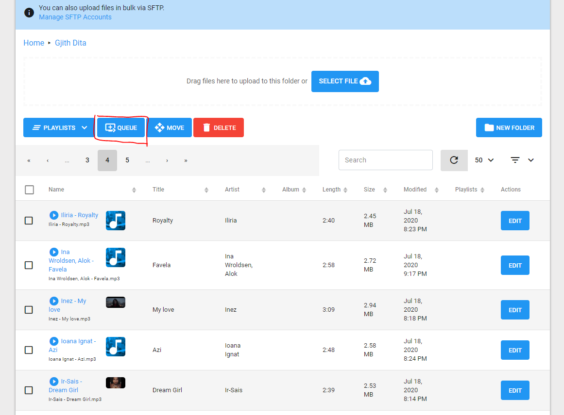 "File Not Processed" when we upload flies from SFTP · Issue #3044 · AzuraCast/AzuraCast · GitHub