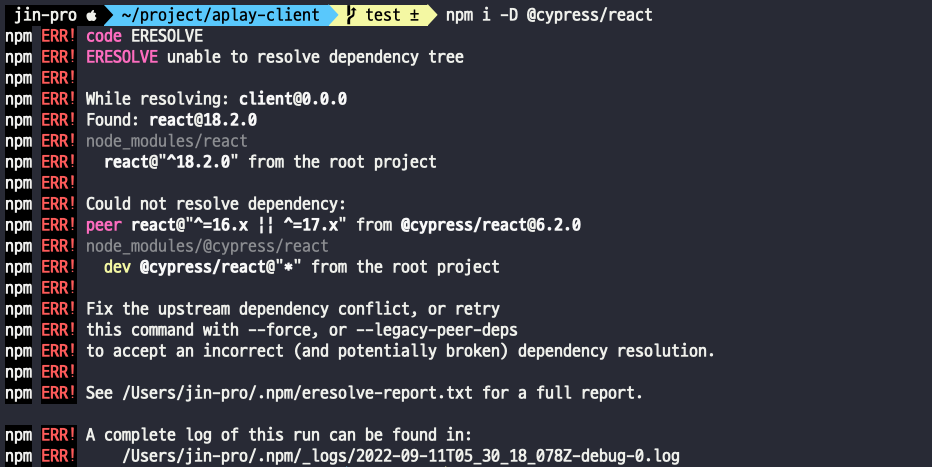 [Install] Cypress · Issue #3 · Ajou-Play/client · GitHub