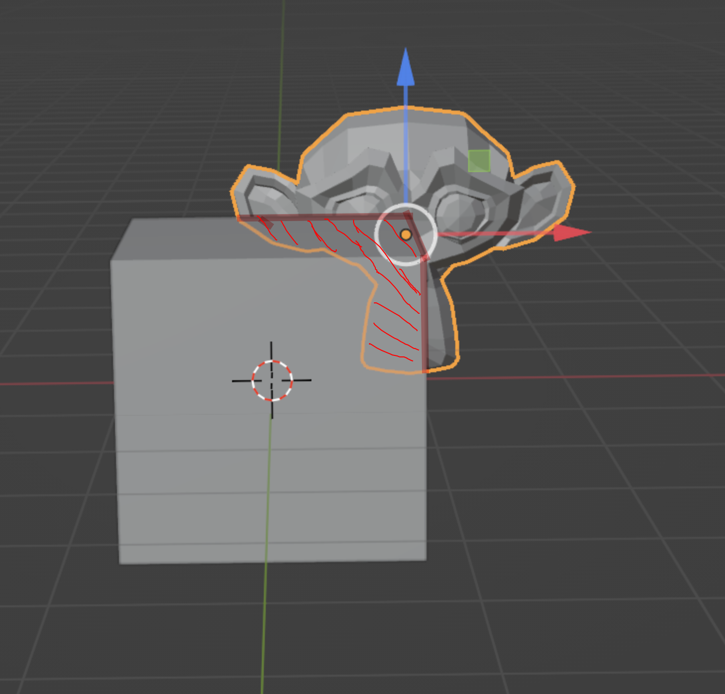 How should I get one object in the camera's perspective without considering other objects to ...