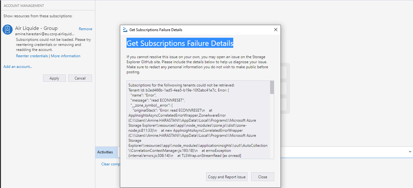 ASE Get Subscriptions Failure Details · Issue #3478 · microsoft ...