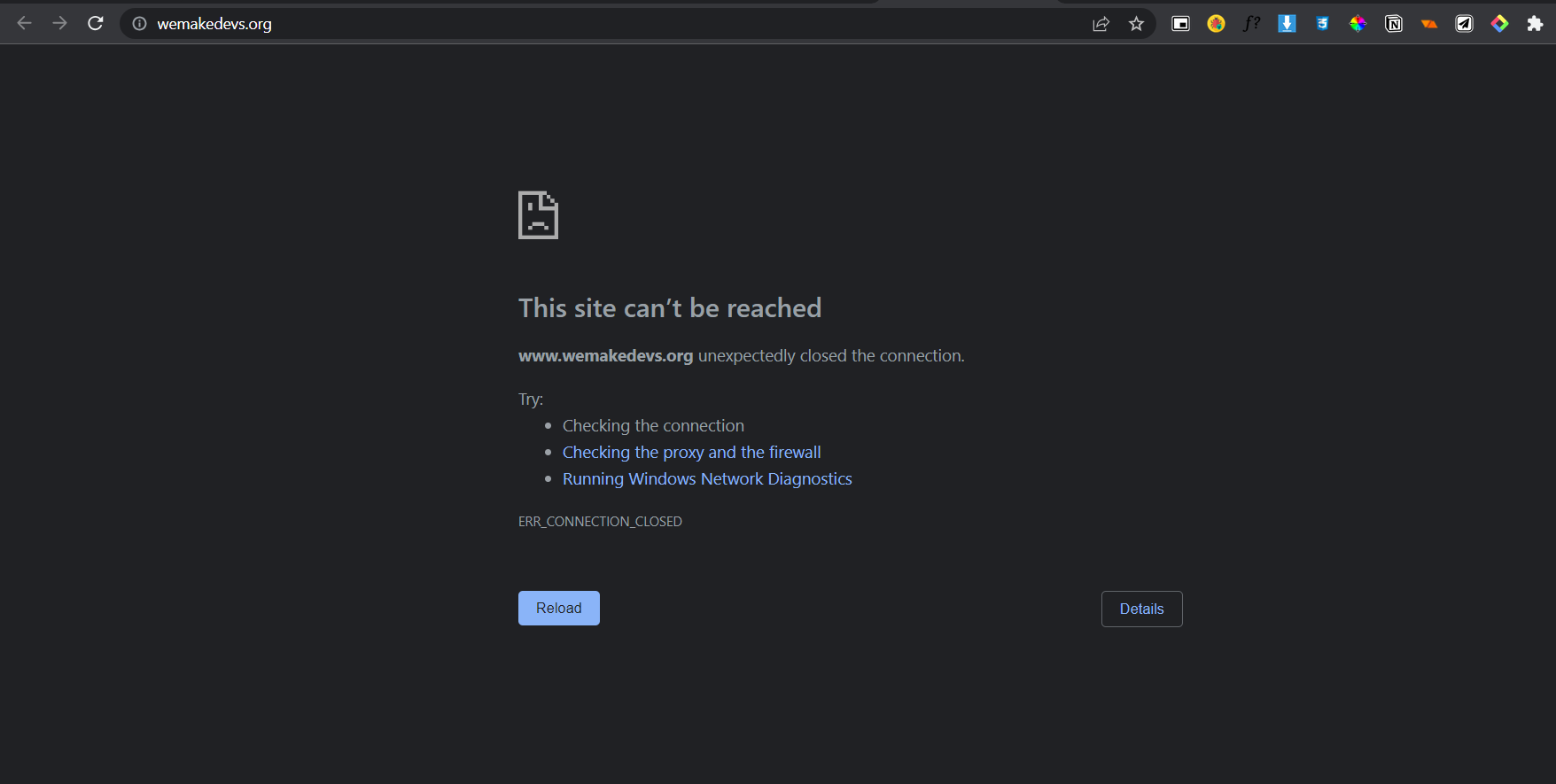 URL in about section is not working · Issue #580 · WeMakeDevs/roadmaps · GitHub