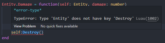 Issue with OOP paradigm · Issue #147 · JohnnyMorganz/luau-lsp · GitHub