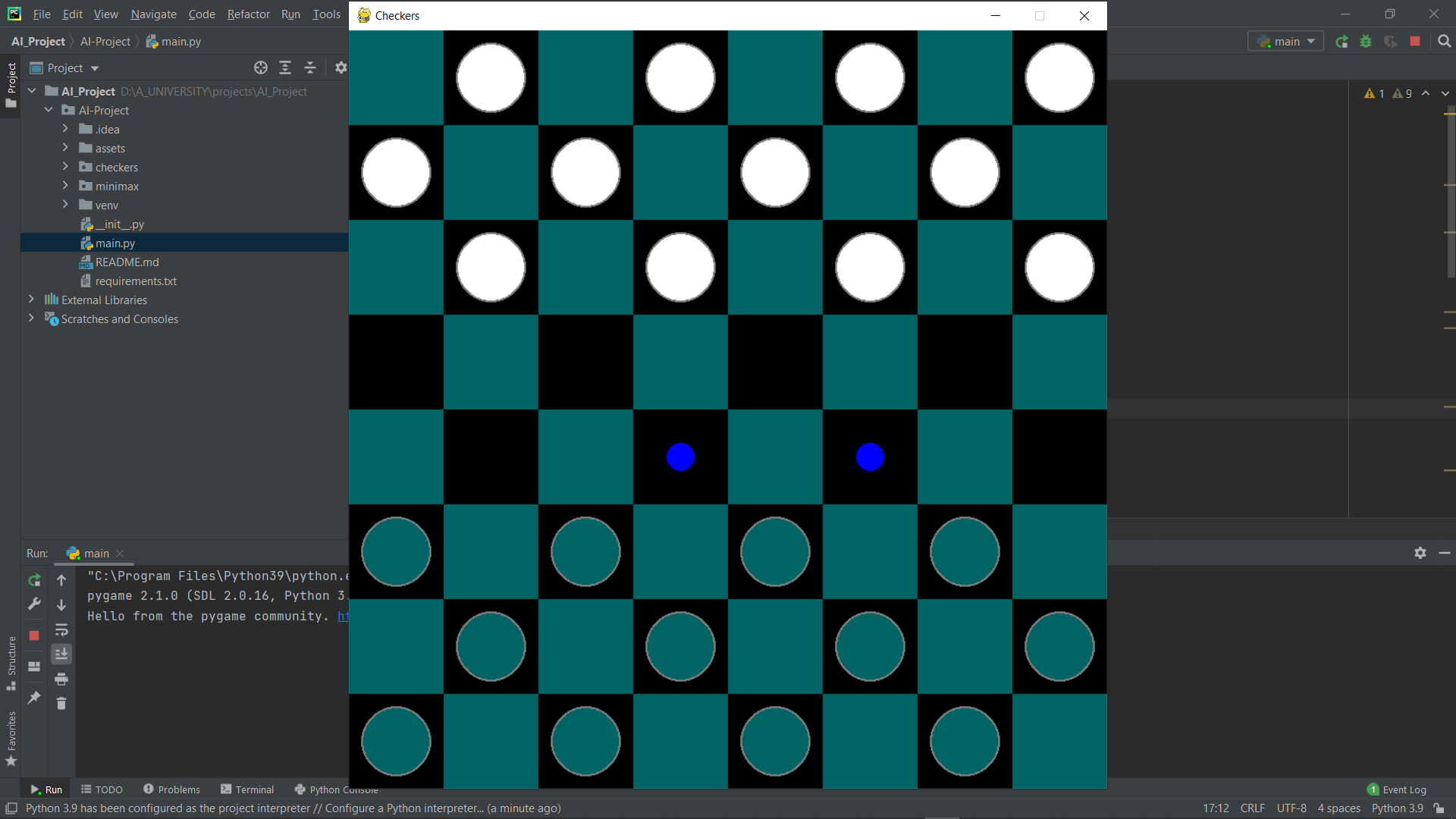 GitHub - areeb90/Checkers-Using-Minimax-Algorithm: It is Final Project for the course Artificial ...