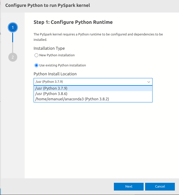 Pyspark Kernel is not loading · Issue #13821 · microsoft/azuredatastudio · GitHub