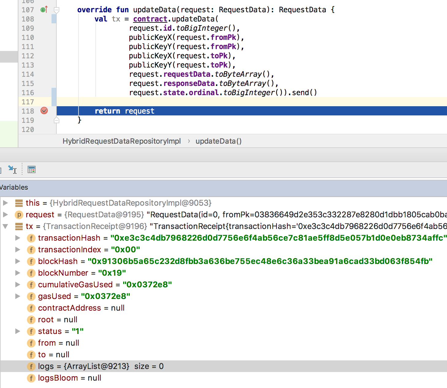 A problem with transaction logs · Issue #410 · LFDT-web3j/web3j · GitHub
