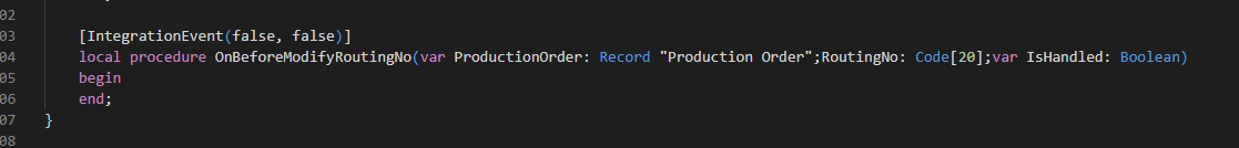 [Event Request] Report 99001025 - Refresh Production Order - OnBeforeModifyRoutingNo · Issue ...