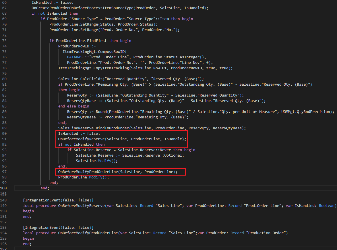 [Event Request] codeunit 99000792 Create Prod. Order from Sale · Issue #11159 · microsoft ...