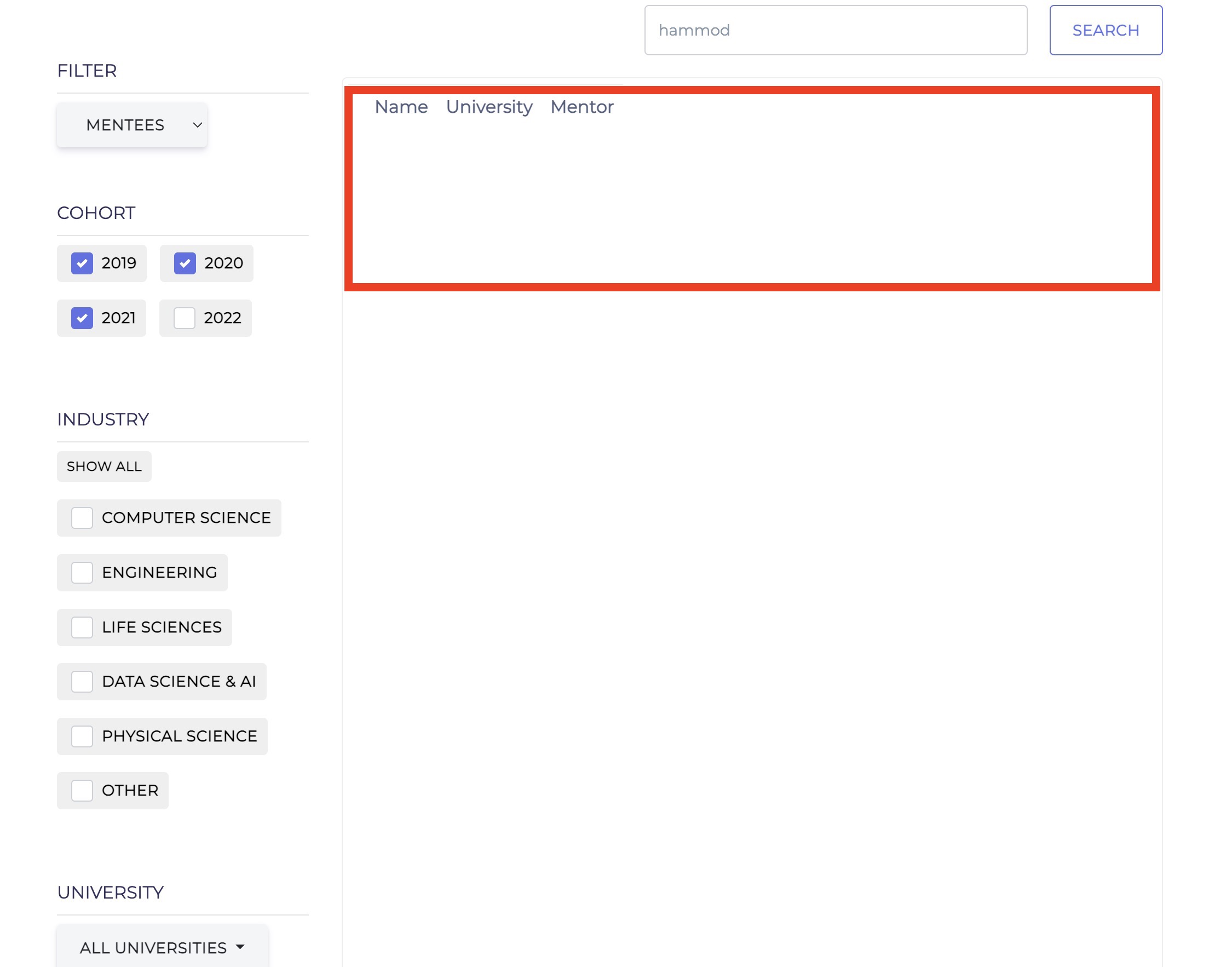 Display a "No result found!" message in ScholarX Archive page · Issue #1467 · sef-global/sef ...
