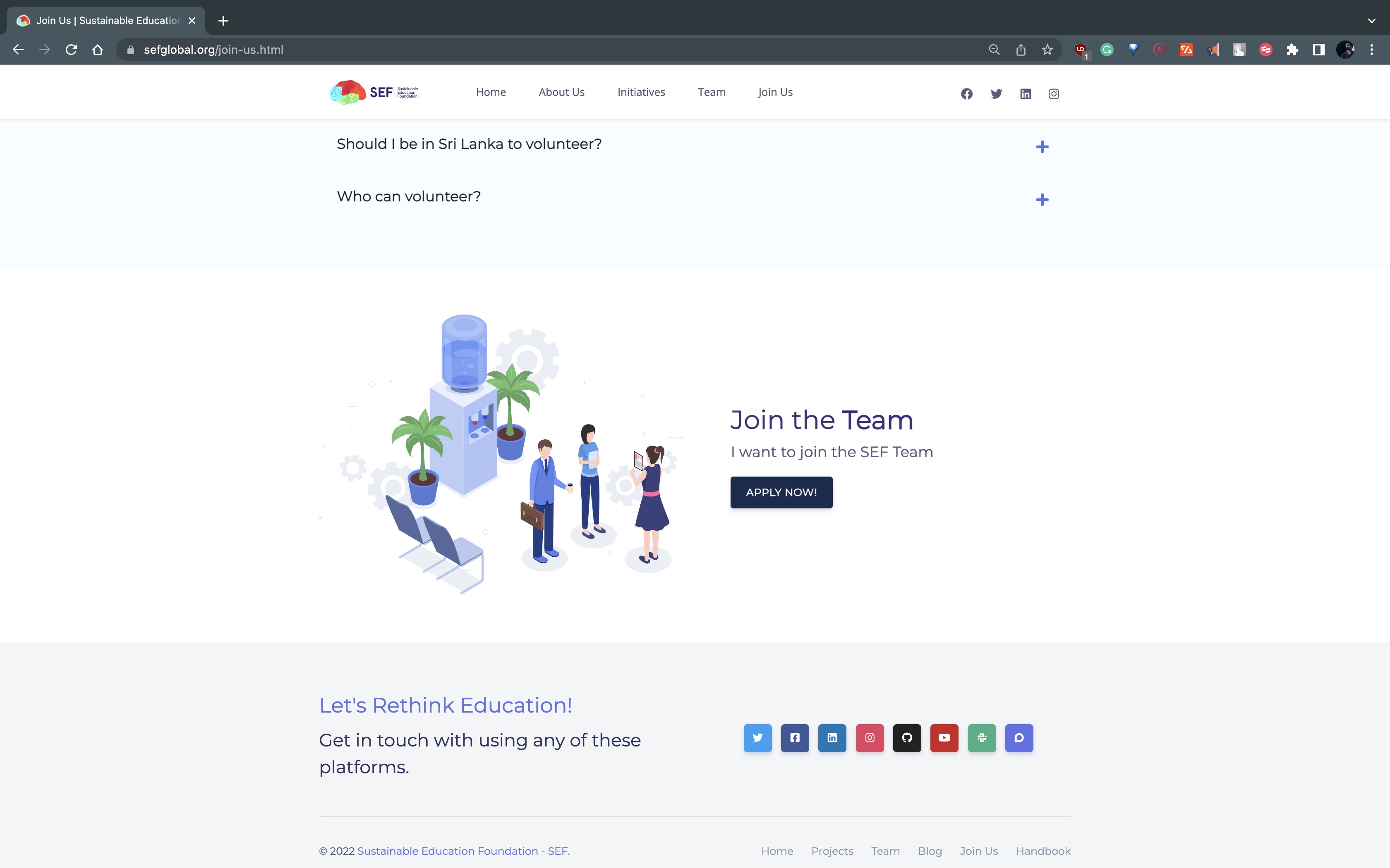 Remove the apply now section from the join us page · Issue #1486 · sef-global/sef-site · GitHub