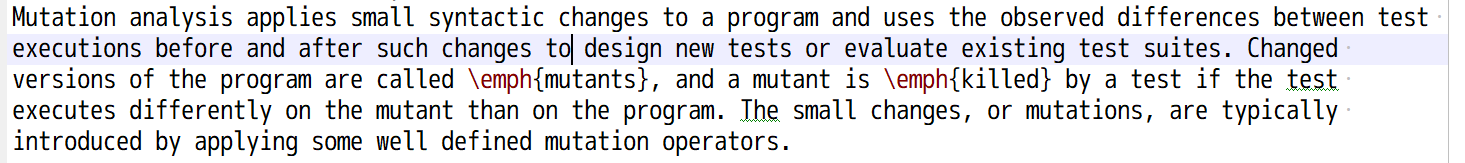 Number-of-characters-per-line not respected in one editor tab after font size is changed in ...