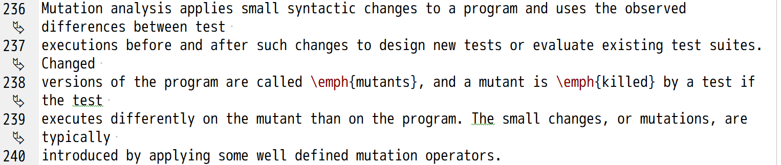Number-of-characters-per-line not respected in one editor tab after font size is changed in ...