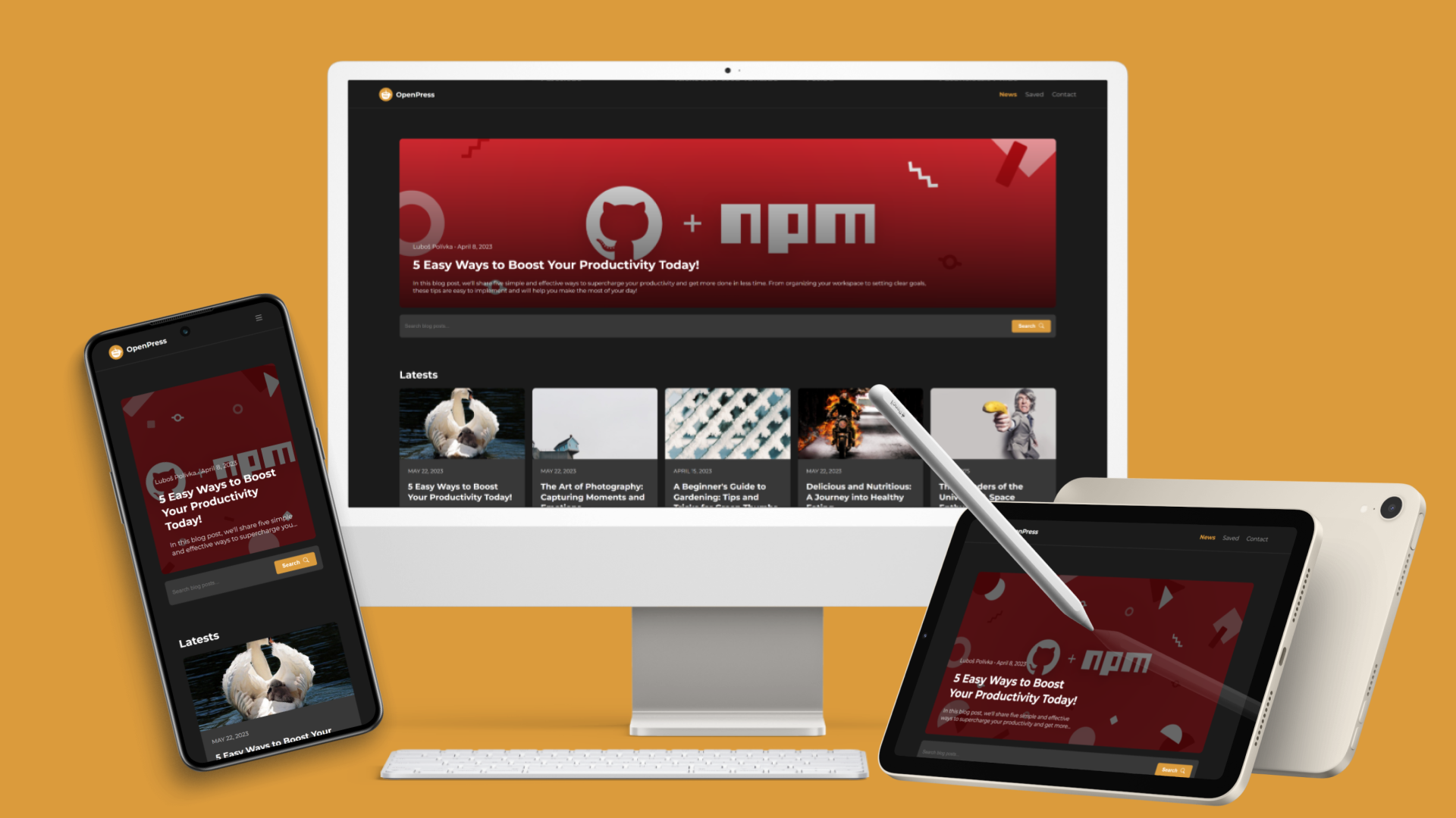 GitHub - Bialu-Software/openpress: Fully open-source and customizable blog