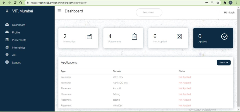 GitHub - NilabhWaingankar59/Placement-Internship-Portal-using-Django