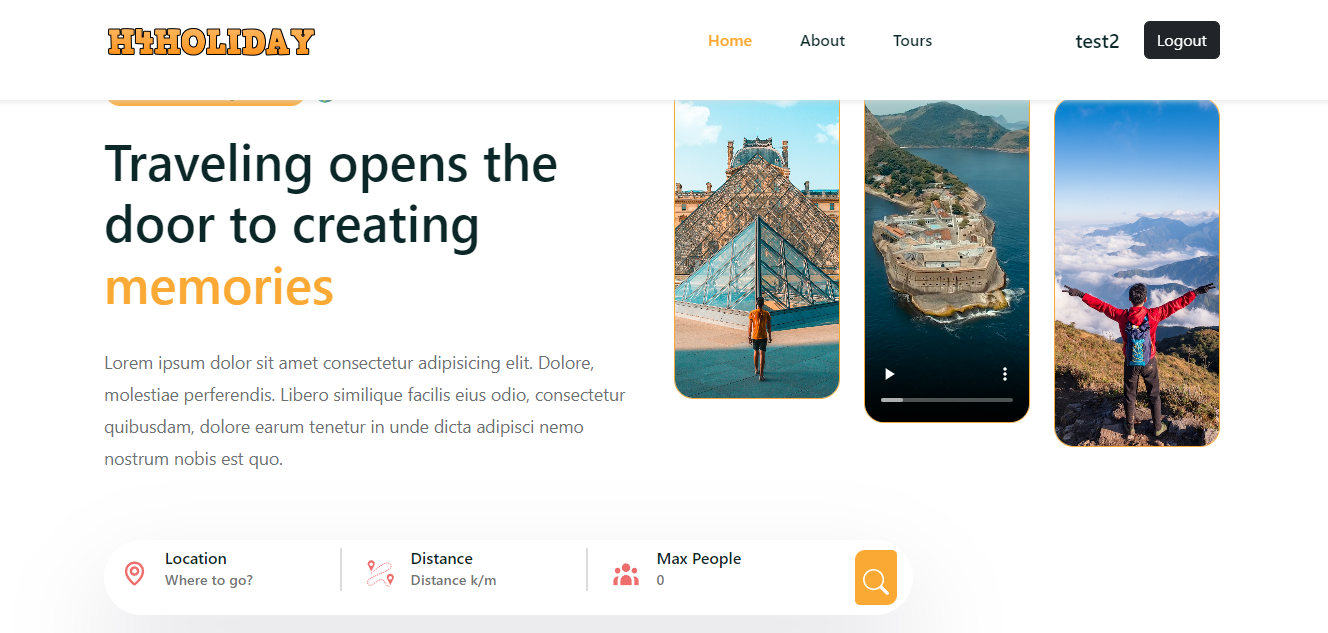 GitHub - Abdul-rub/H4Holiday: The Hotel Booking App is a web-based application built on the MERN ...