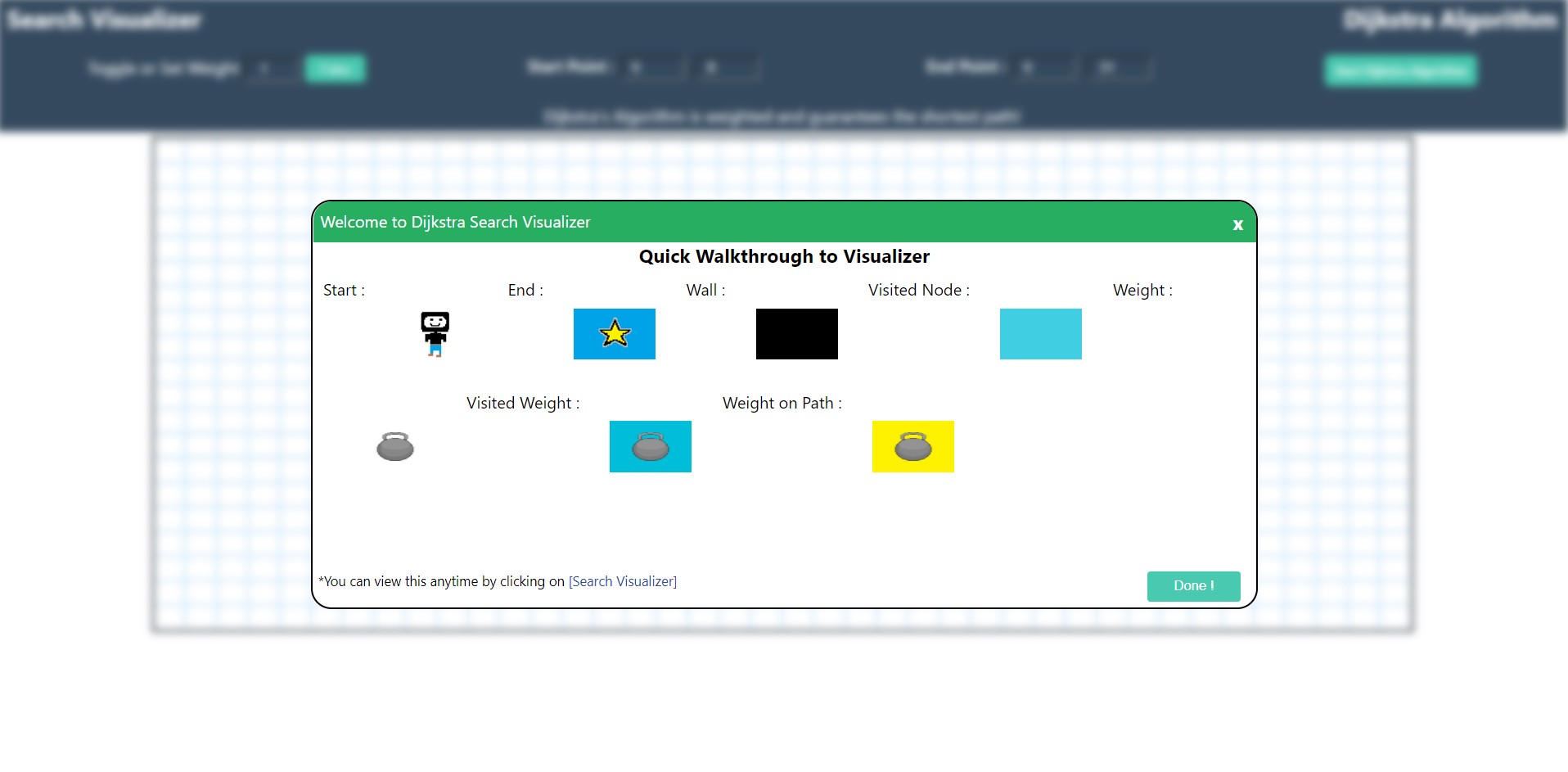 Github Prakashharsh009 Pathfinder Visualising Dijkstra S Algorithm