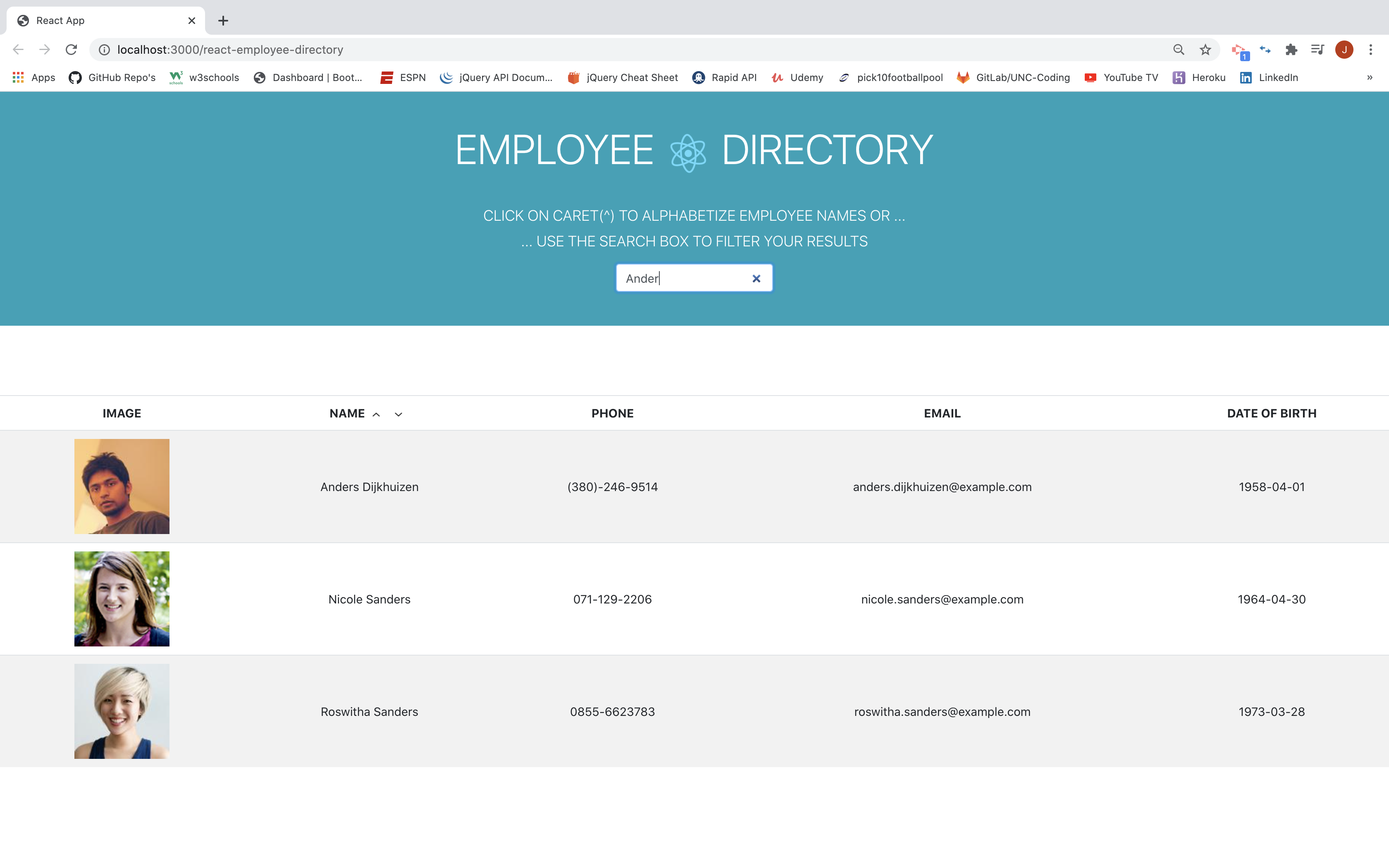 GitHub - jamescbaldwin/react-employee-directory