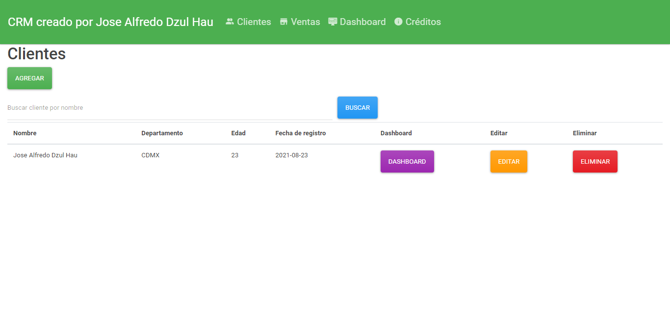 GitHub - JAlfredoDzulHau/CRM_Ventas: Es un pequeño sistema CRM que hice ...