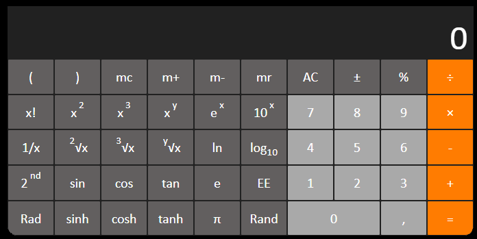 GitHub - andrew9488/scientific-calculator: scientific calculator with ...