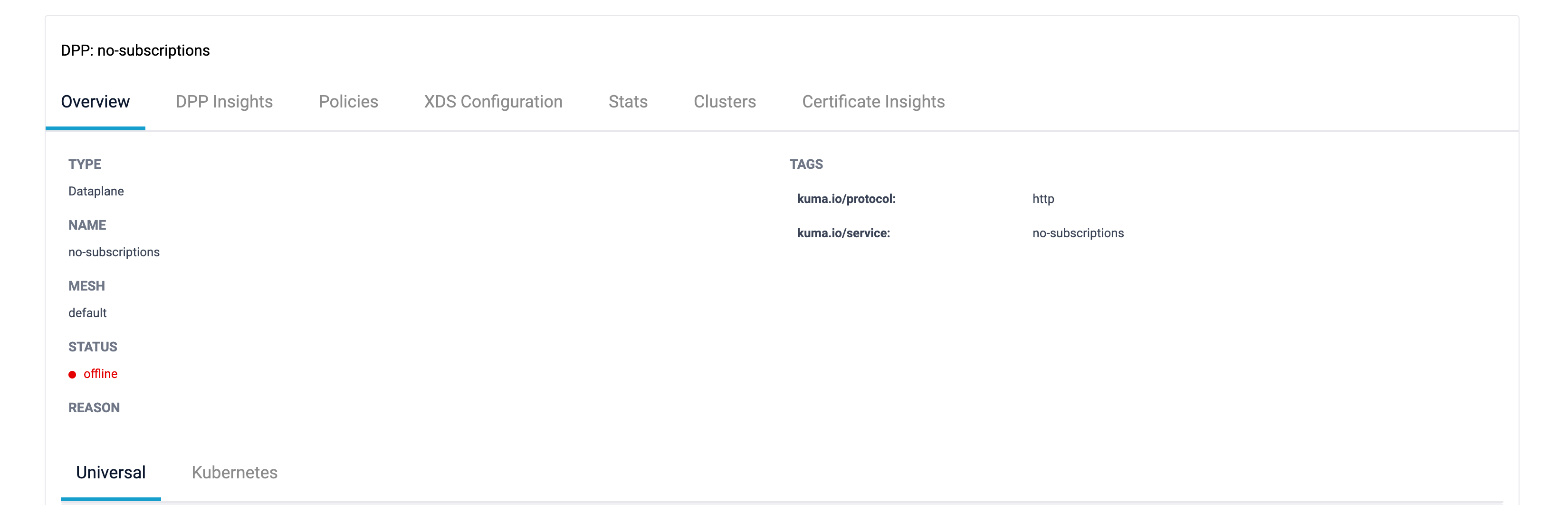 Tags In Dataplane View Should Be Rendered As Tags And Have The Usual Links · Issue 492 · Kumahq