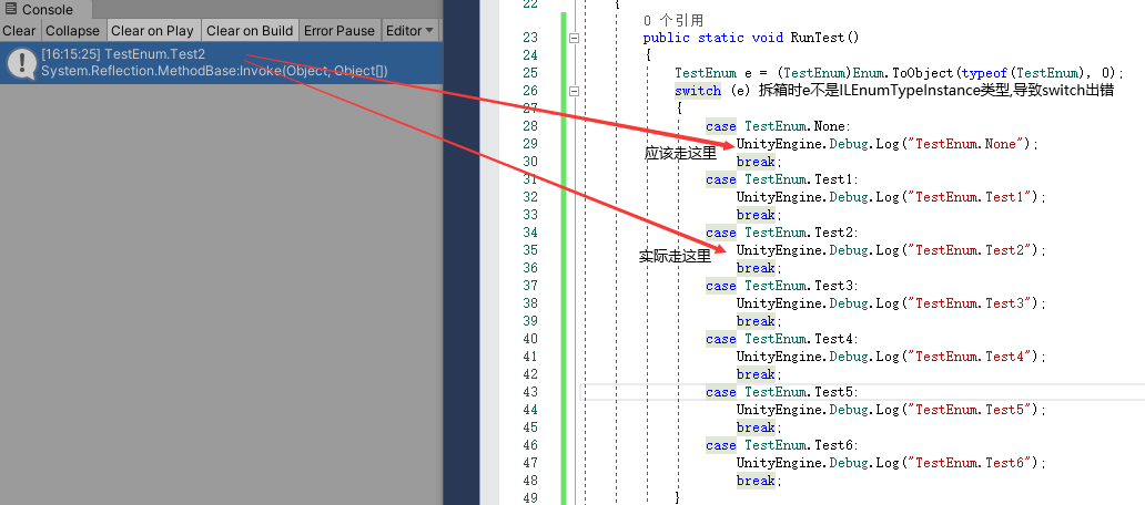 Enum.ToObject返回值无法正确拆箱 · Issue #380 · Ourpalm/ILRuntime · GitHub