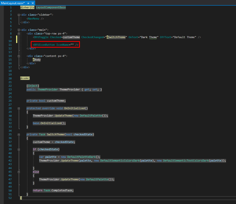 Switch to dark theme not working correctly · Issue #212 · BlazorFluentUI/BlazorFluentUI · GitHub