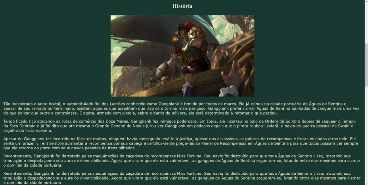 GitHub - Khaledy30/Gangplank: Site, contanto a história sobre o personagem Gangplank, do jogo ...