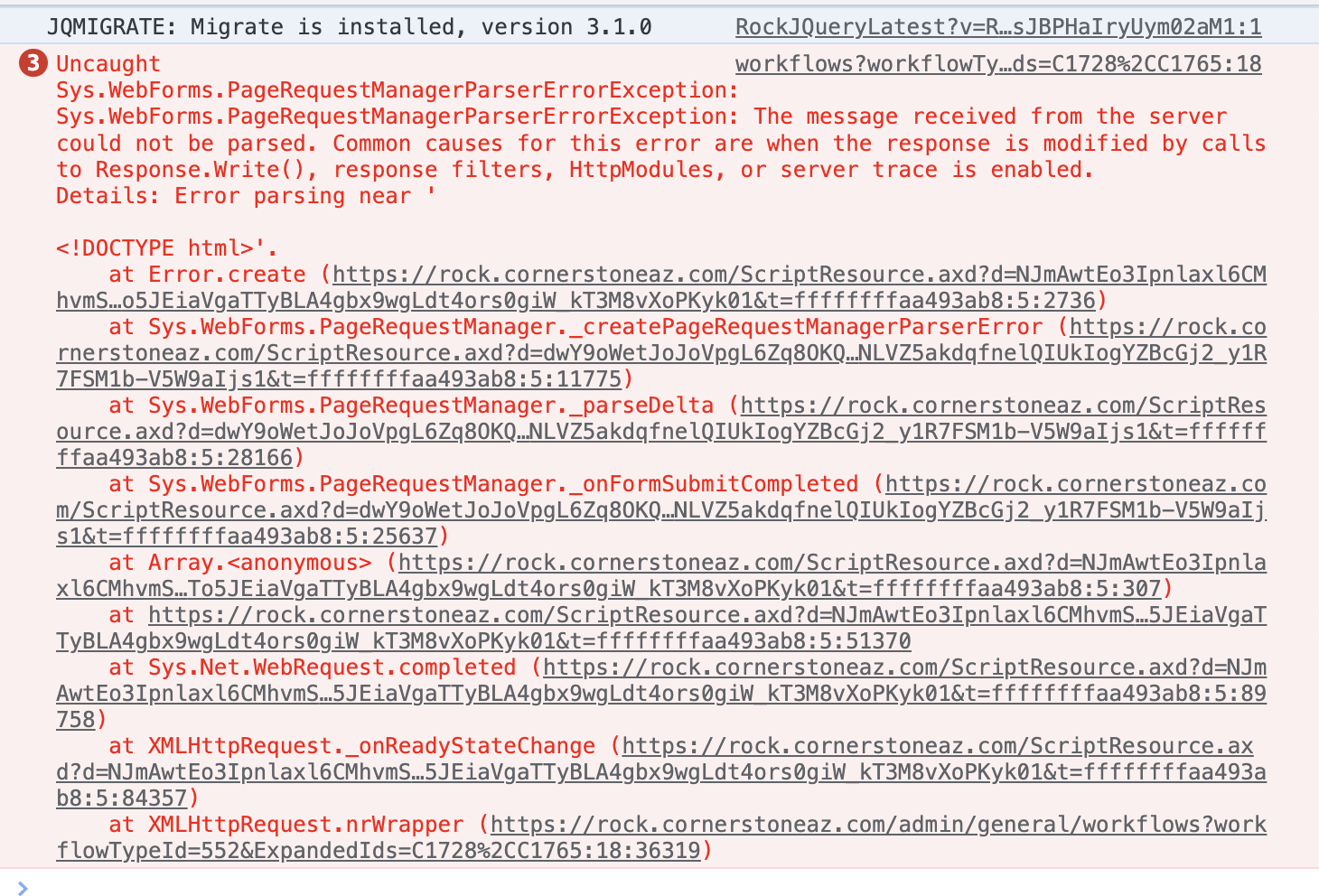 Workflow Corrupted · Issue 5354 · Sparkdevnetwork Rock · Github
