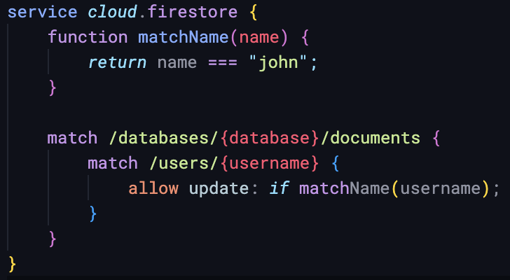 Erroneous highlighting of "match" · Issue #1 · mathieudutour/vscode-firebase · GitHub