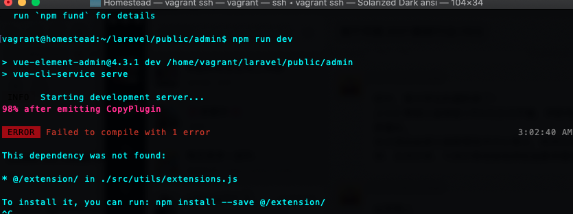 前端试了几次都报错 · Issue #2 · deatil/larke-admin · GitHub