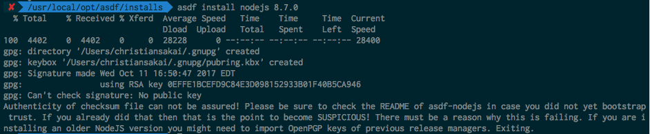 Install fails silently when there is no `gpg` command available · Issue #53 · asdf-vm/asdf ...
