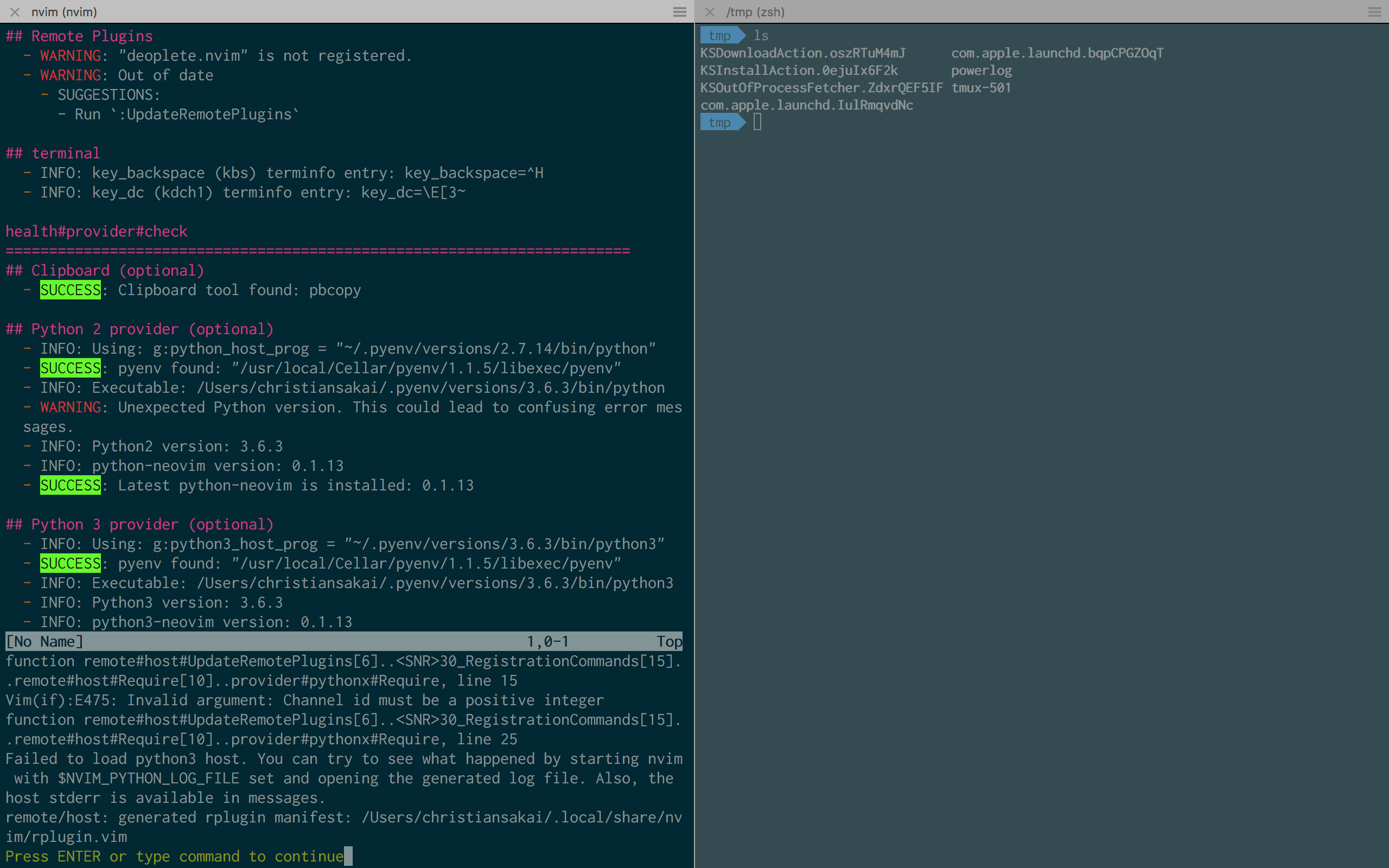 Deoplete `:UpdateRuntimePlugins` don't work · Issue #560 · Shougo/deoplete.nvim · GitHub