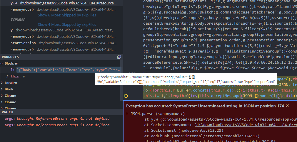 Crashes occur when trying to print non-English characters or view them in the watcher. · Issue ...