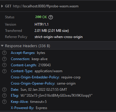 Module.* is not a function · Issue #13 · alfg/ffprobe-wasm · GitHub