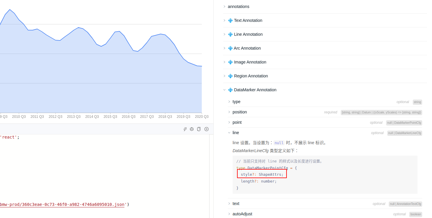 🐛[BUG] DataMarker Annotation - line marker style attribute not working · Issue #1674 · ant ...