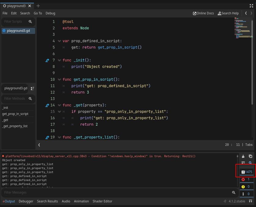 Property getters are always being called in editor for tool objects · Issue #83696 · godotengine ...