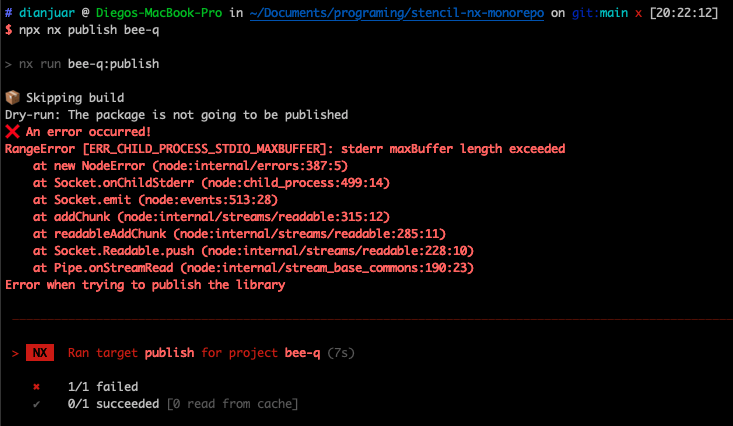 [ERR_CHILD_PROCESS_STDIO_MAXBUFFER]: stderr maxBuffer length exceeded · Issue #401 · bikecoders ...
