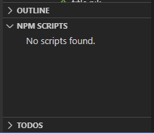 NPM Scripts bar does not appear in sidebar explorer · Issue #104594 · microsoft/vscode · GitHub