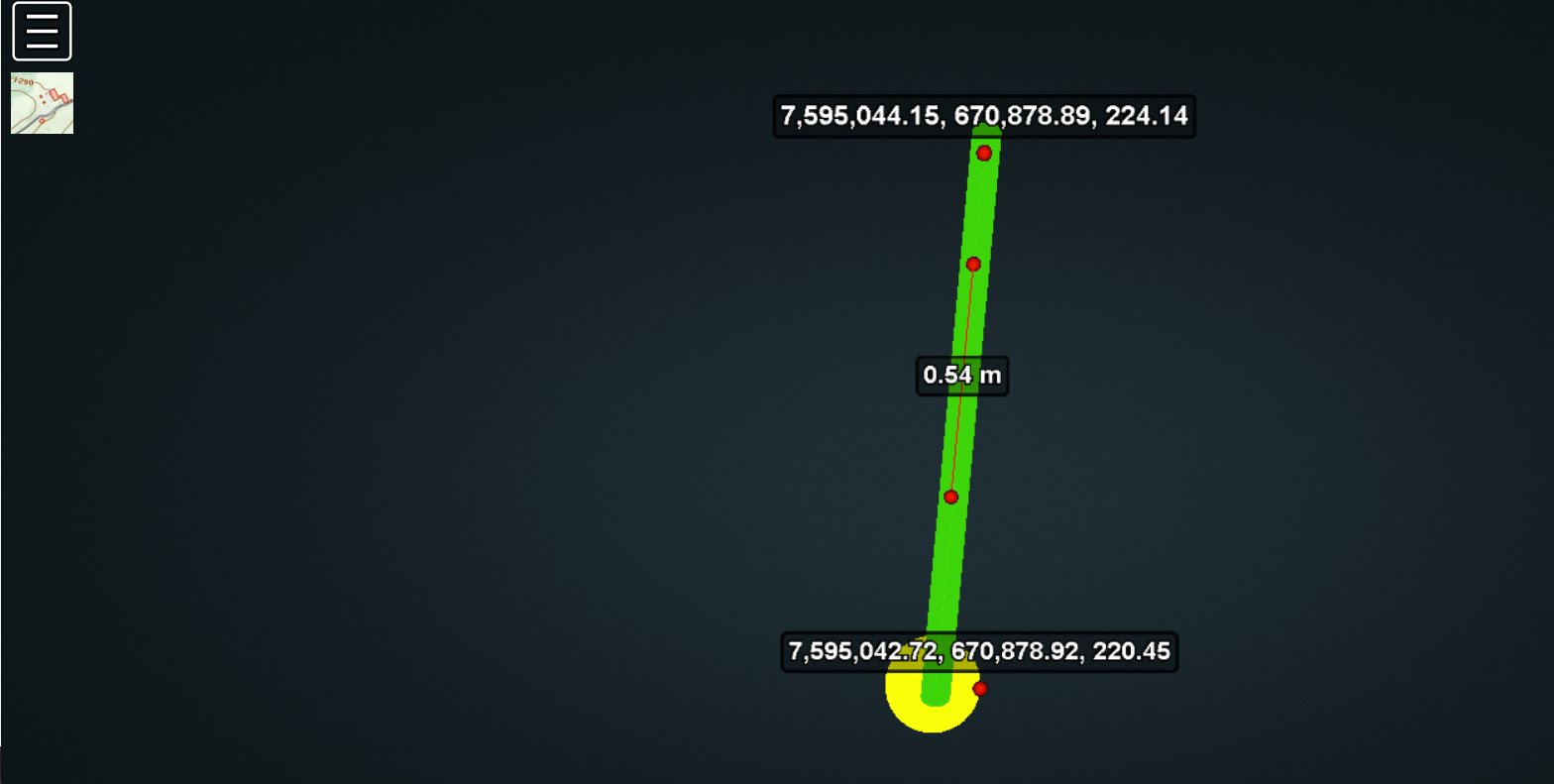 Using Measurement tools on meshes · Issue #838 · potree/potree · GitHub