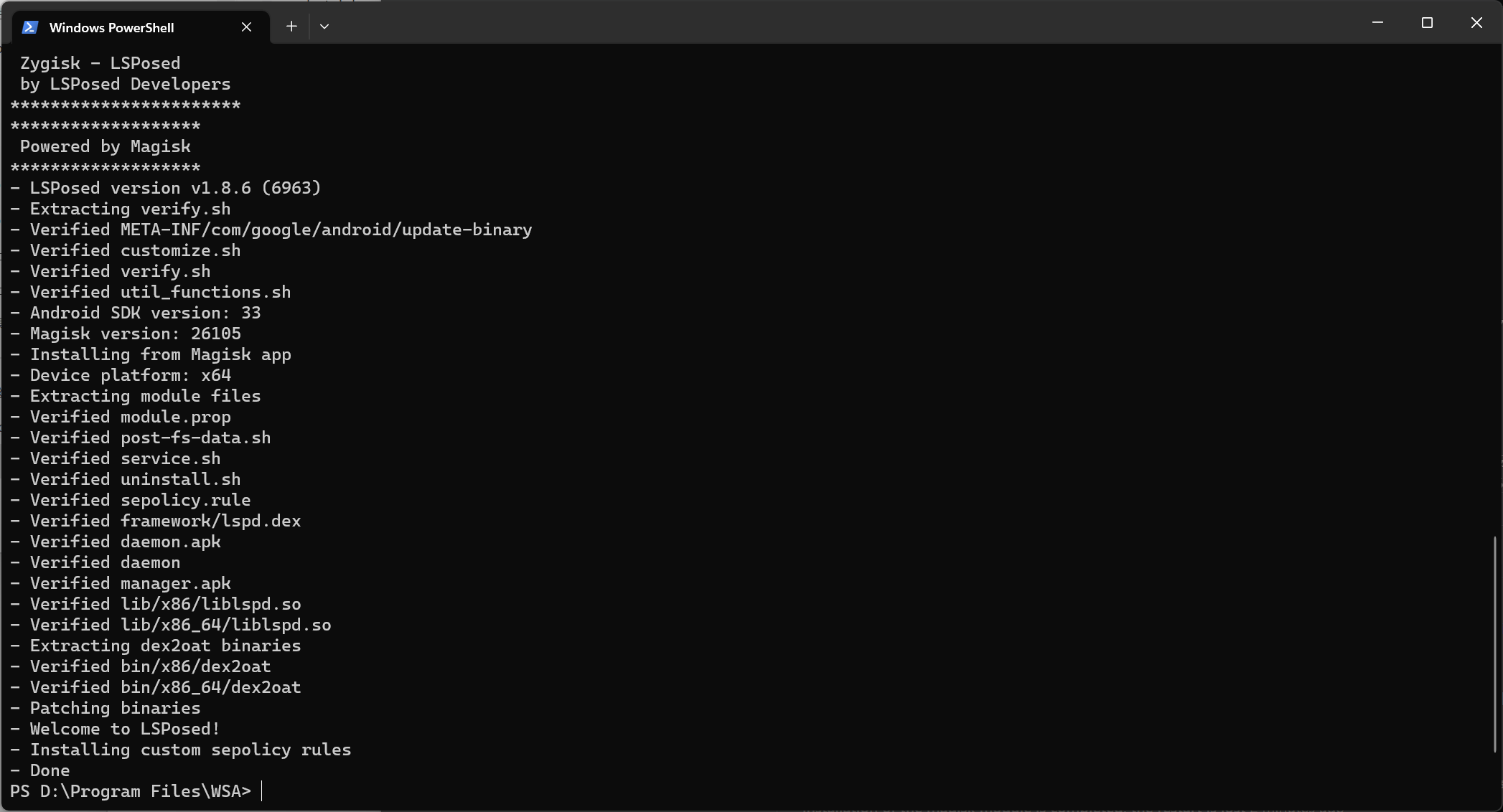 [BUG] After the installation of the Magisk module is completed and ...