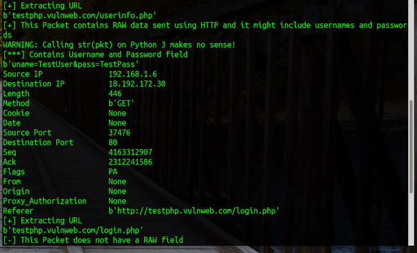 Github Digvijaybhosale1729packetsniffer Packetsniffer Is A Python Tool That Can Sniff