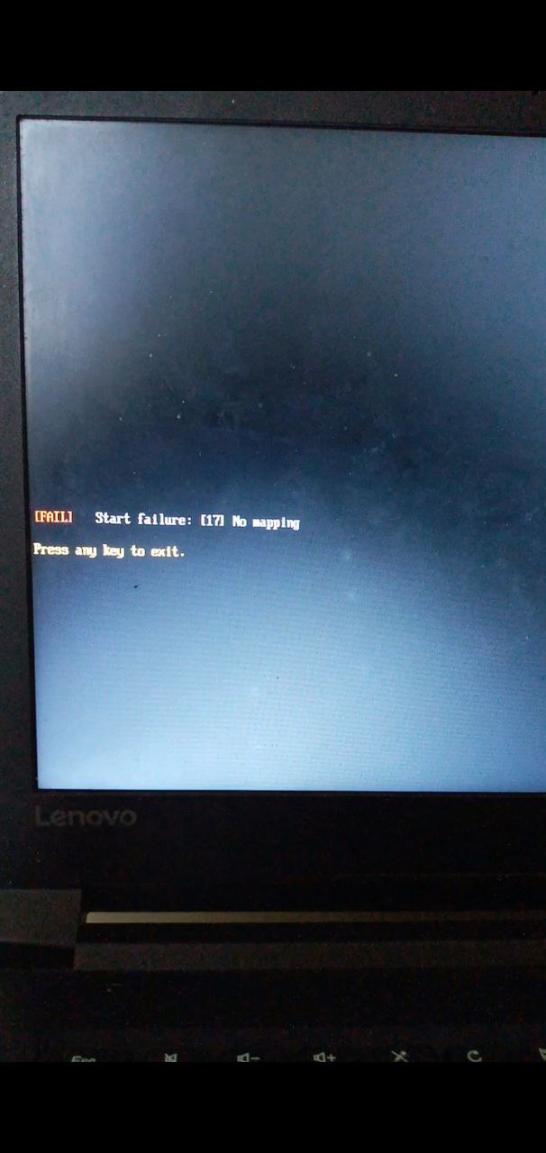Error 17 while booting Windows installation media on UEFI mode · Issue ...