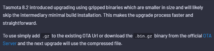 Removal of minimal firmware handling · Issue #633 · TasmoAdmin/TasmoAdmin · GitHub