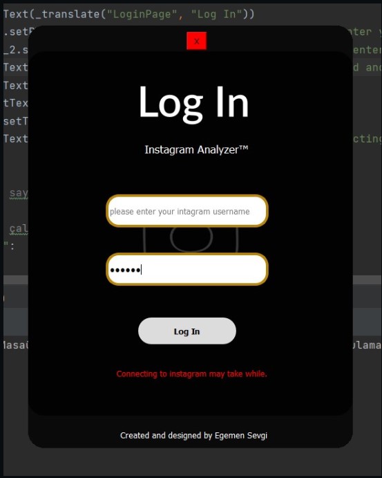 GitHub - Egemendokkodo/Instagram-Follower-Analyzer: I created a program using Python/PyQt5, CSS ...