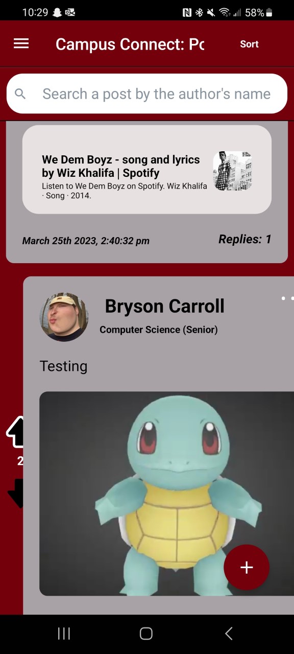 Upvote not completely visible on a post with a picture · Issue #239 · SCCapstone/CampusConnect ...