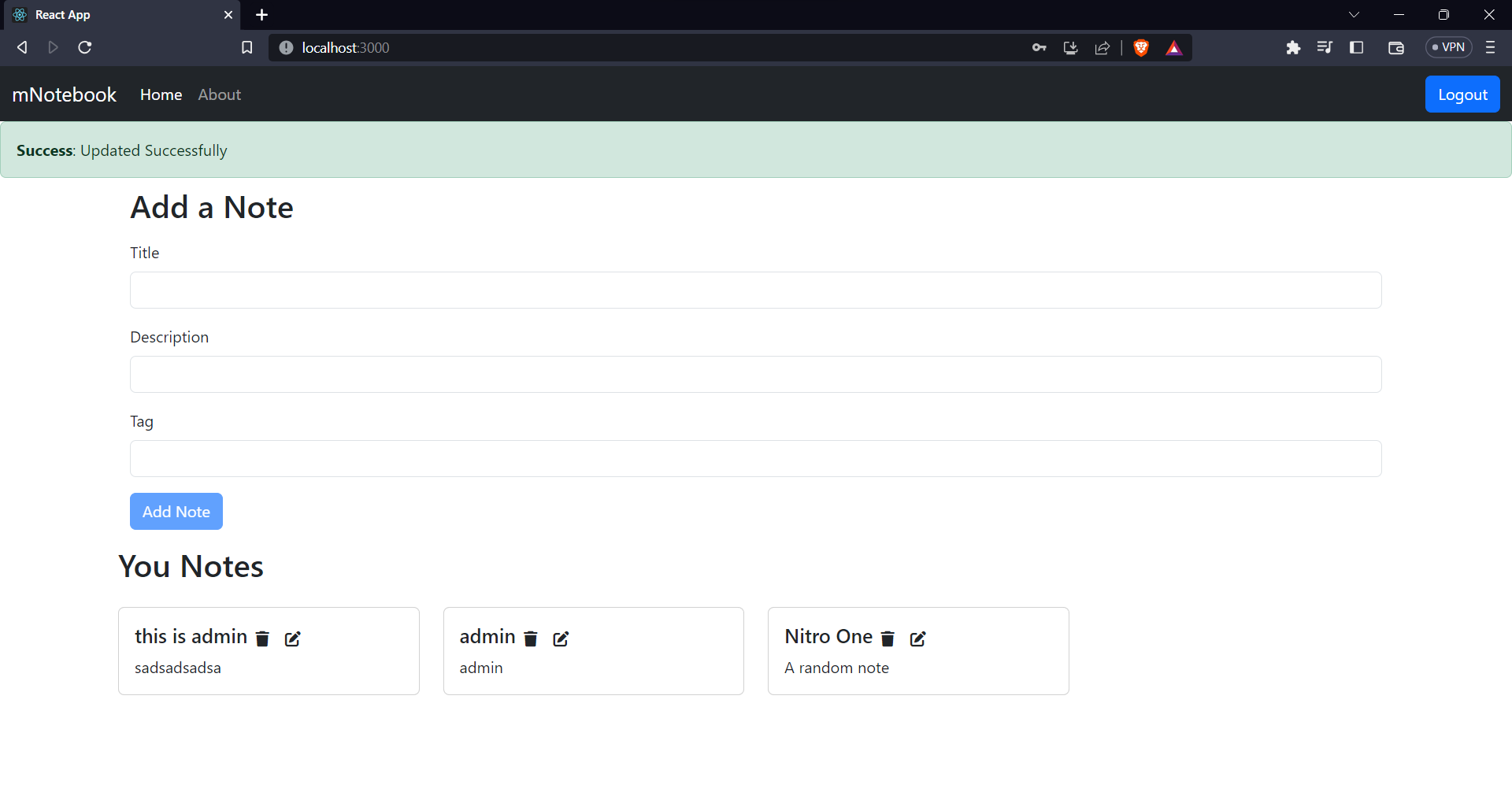 GitHub - manoj-shetty/mNotebook