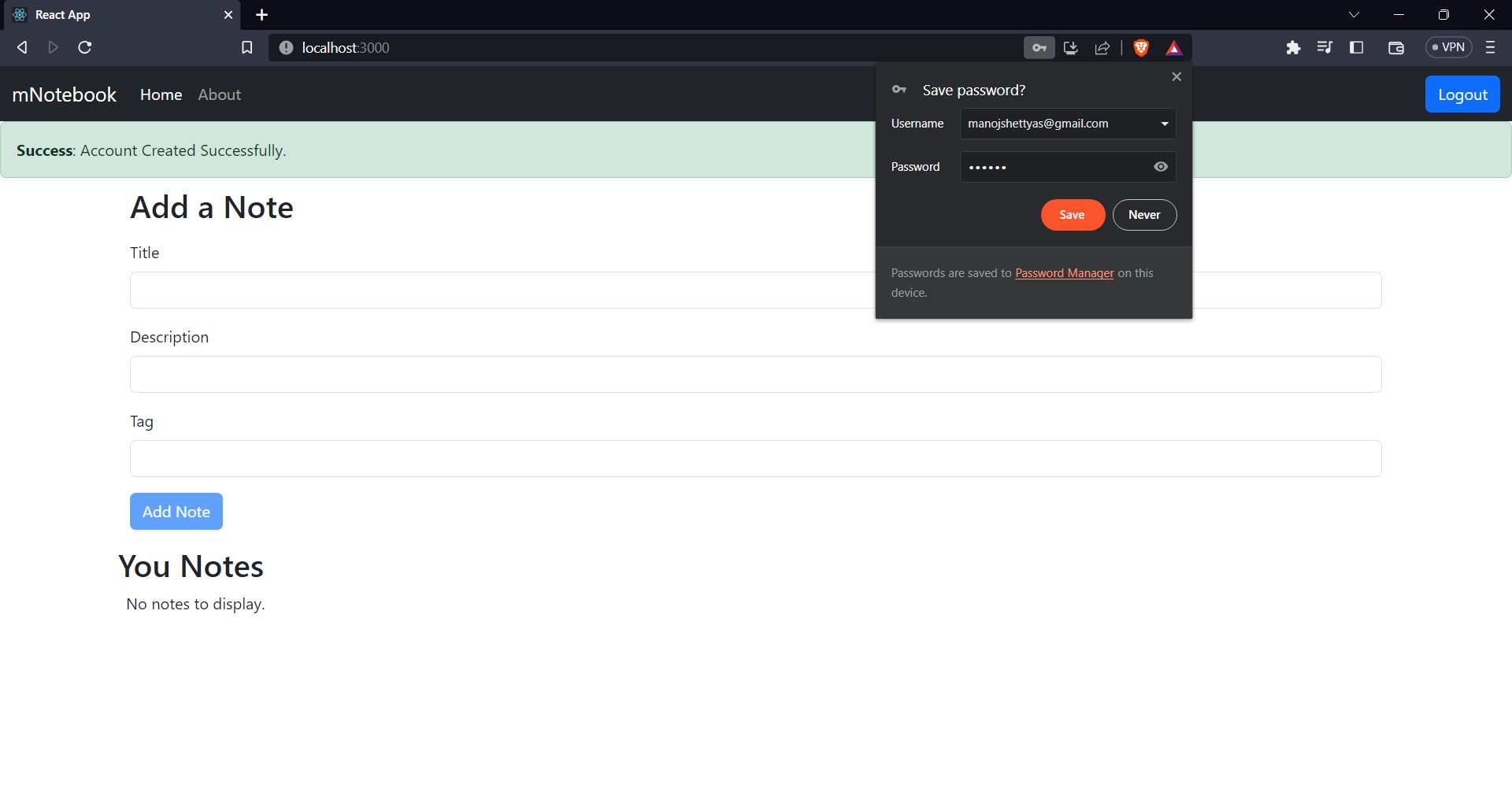 GitHub - manoj-shetty/mNotebook