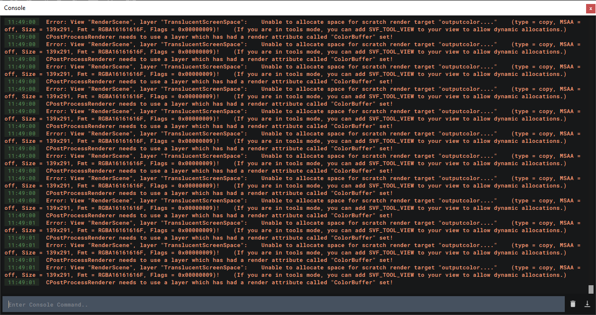 ScenePanels throw warnings when MSAA is disabled · Issue #1689 · Facepunch/sbox-issues · GitHub